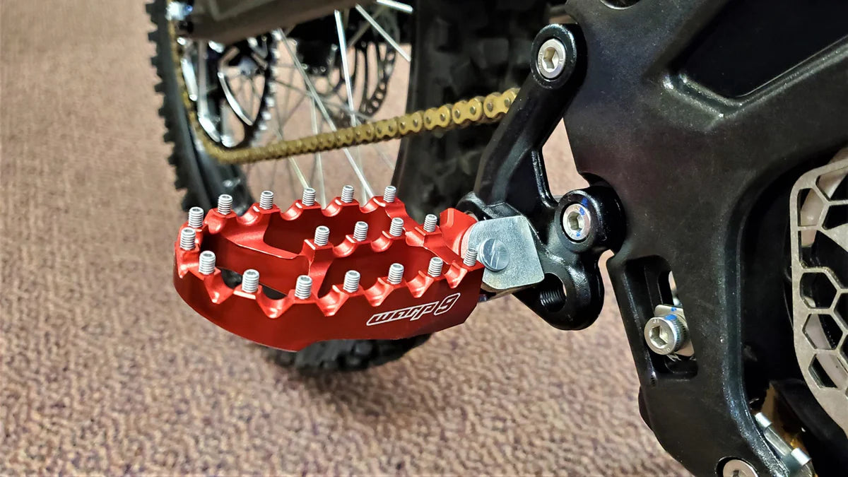 Warp9 Racing Zero XB / Surron LBX Foot Pegs| Santa Clara Cycle