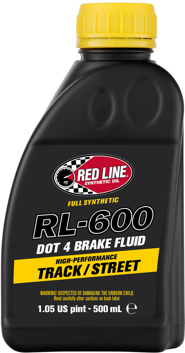 Red Line Rl 600 Dot 4 Syn Brake Fluid 500ml 6/Case| Santa Clara Cycle